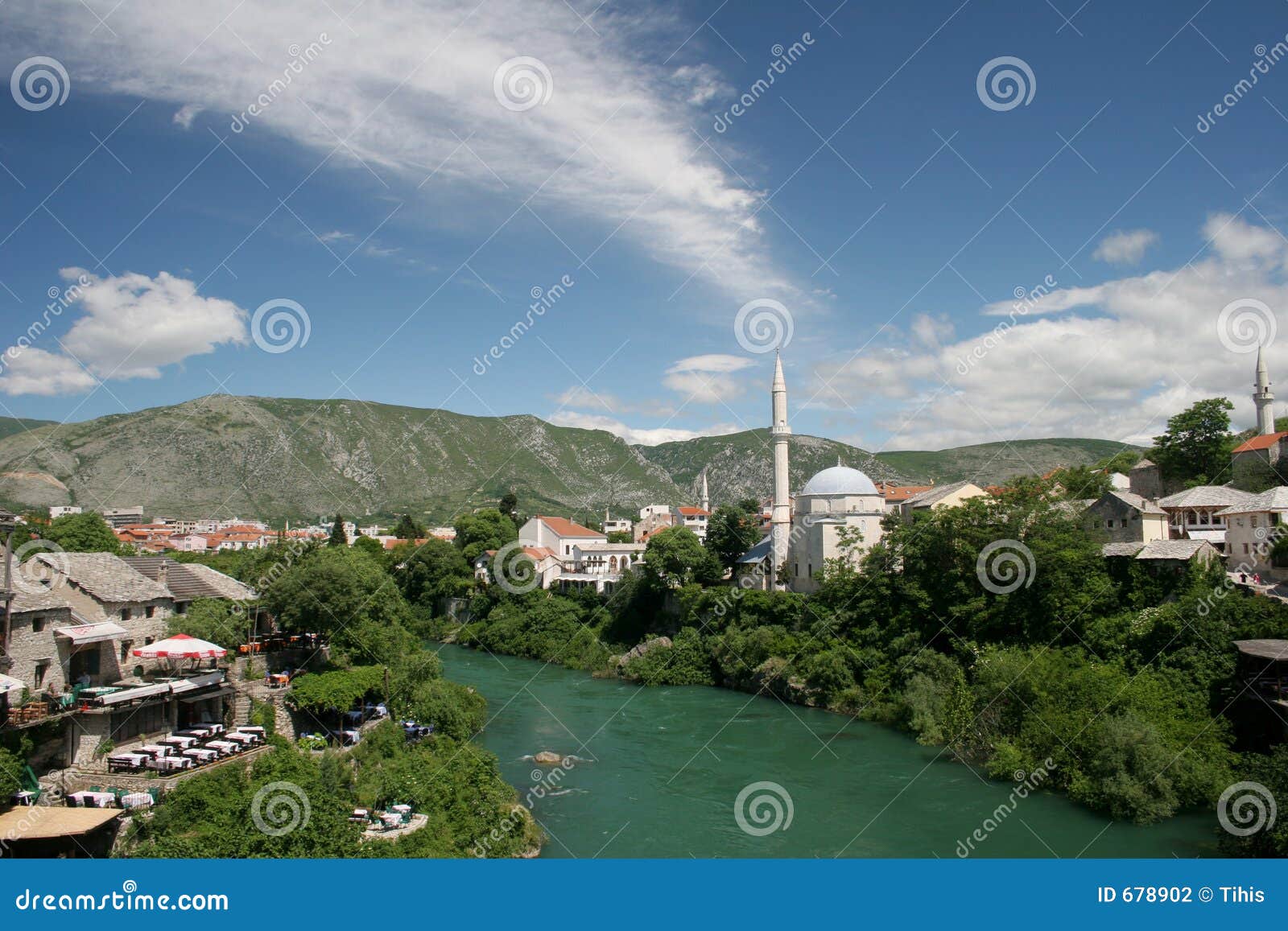 Mostar stock photo. Image of minaret, islam, mostar, unesco - 678902