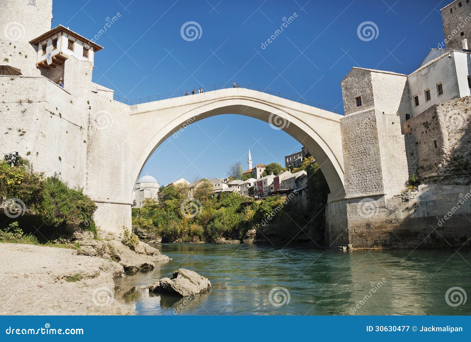 Mostar Bridge, In Black And White Editorial Photo | CartoonDealer.com ...