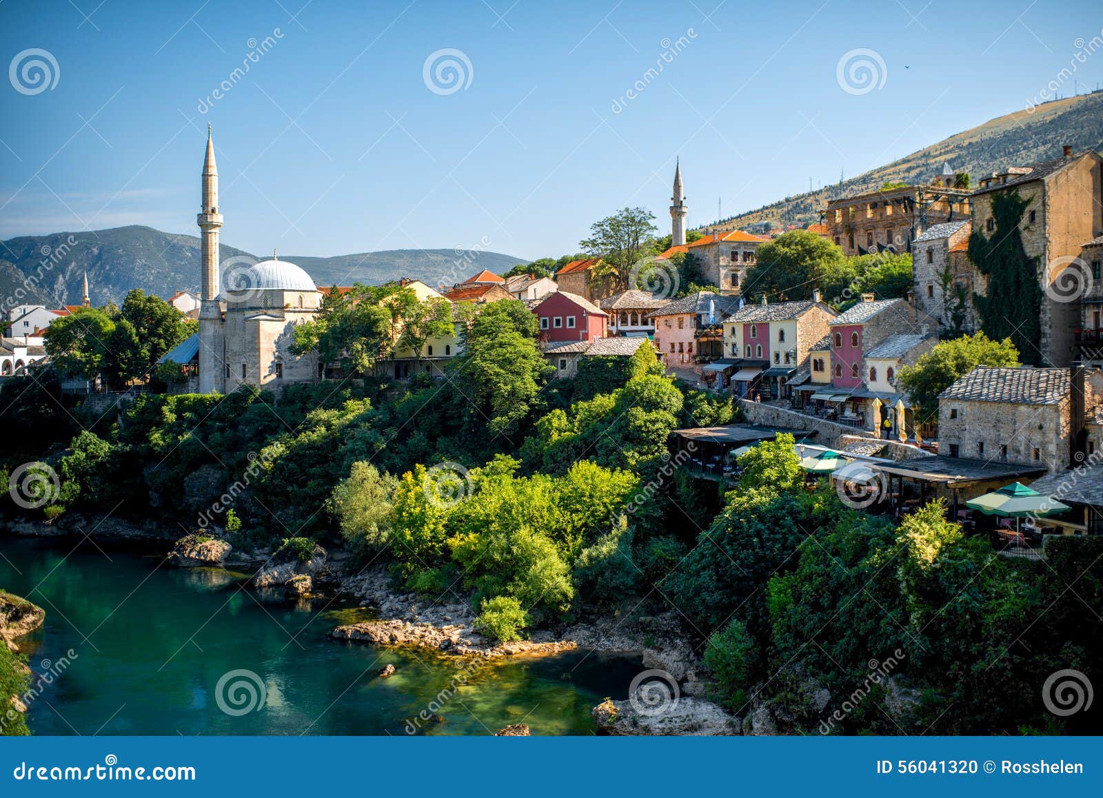 Mostar-Stadt stockfoto. Bild von kultur, stein, historisch - 56041320