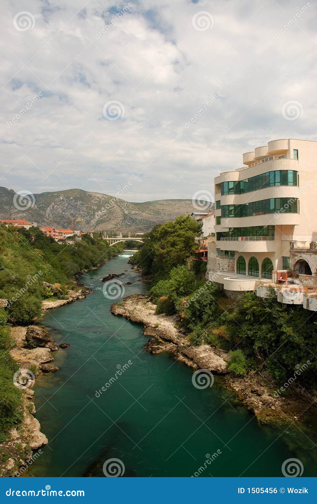 Mostar after the storm stock photo. Image of travel, rainy - 1505456