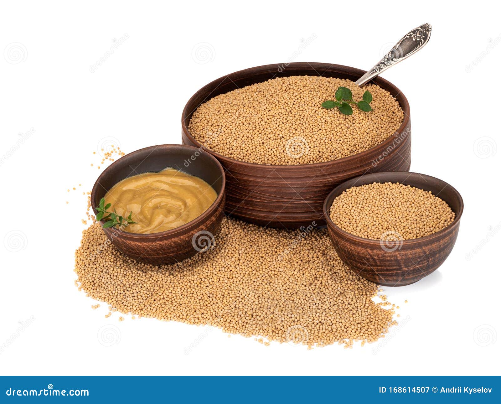 Mostarda Em Placas E Sementes De Mostarda Imagem de Stock - Imagem de ...