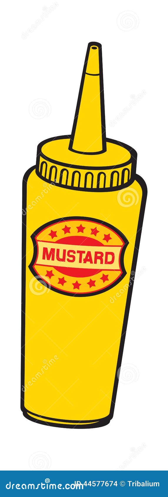 Mostaza ilustración del vector. Ilustración de caliente - 44577674