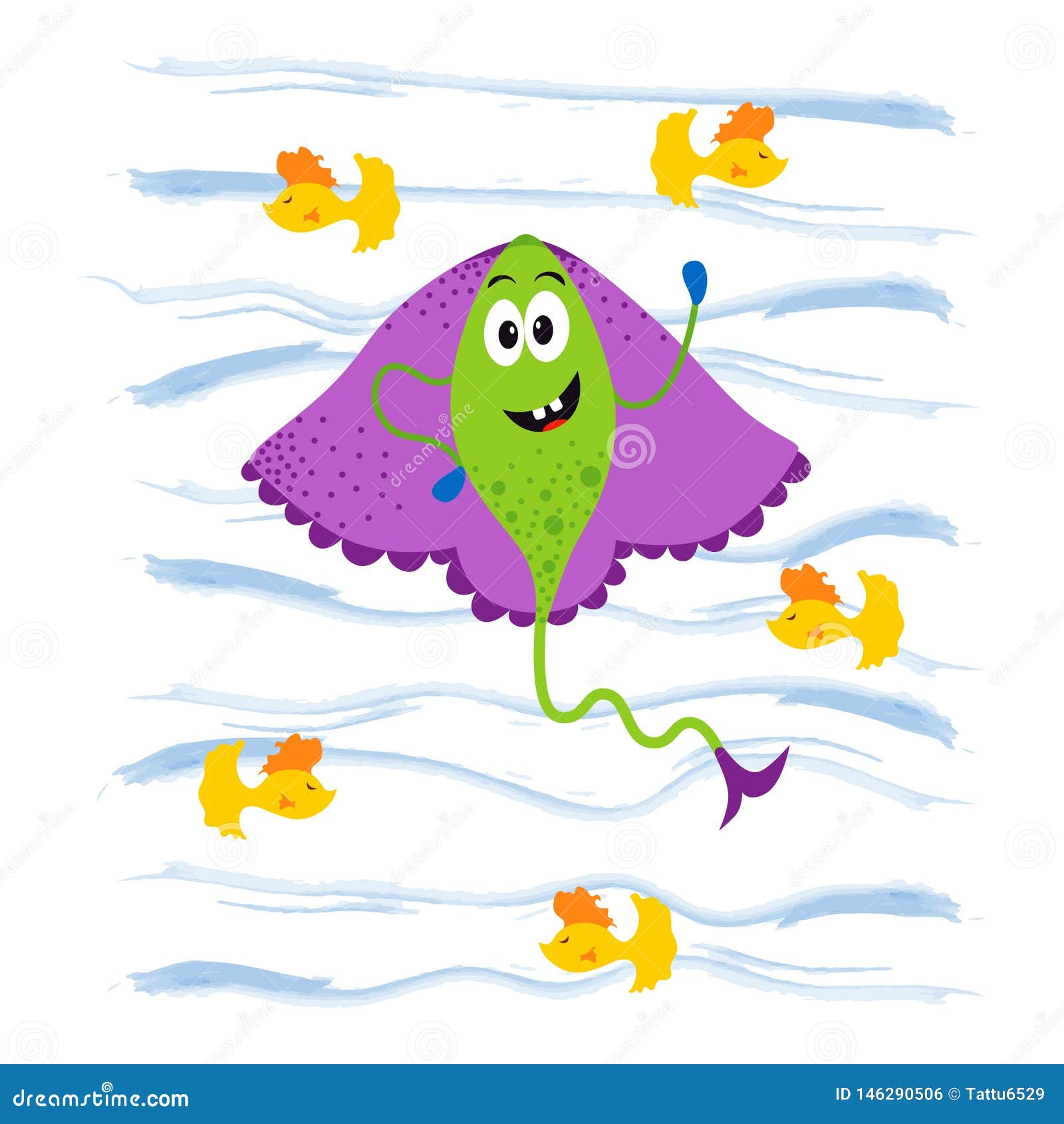 Funny Monsters Horoscope - Pisces - Vector Stock Illustration ...