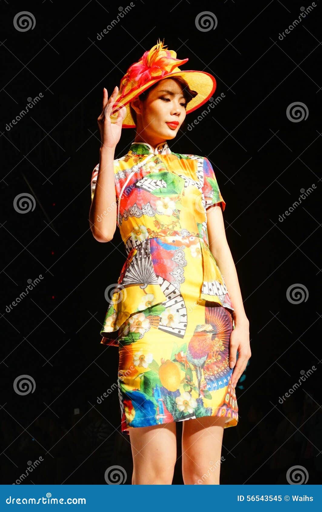 Mostra Tradicional Chinesa Do Modelo De Forma Imagem Editorial - Imagem ...
