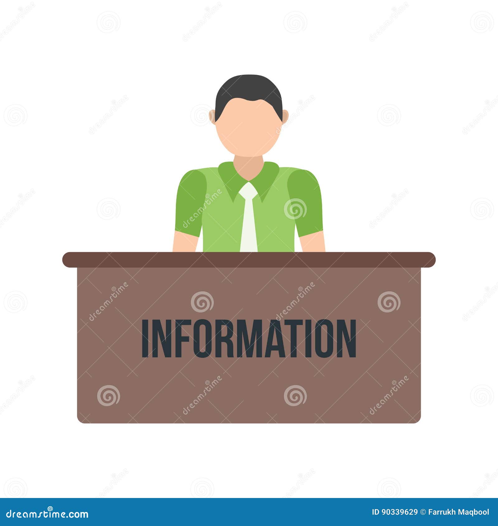 Mostrador de información ilustración del vector. Ilustración de ...