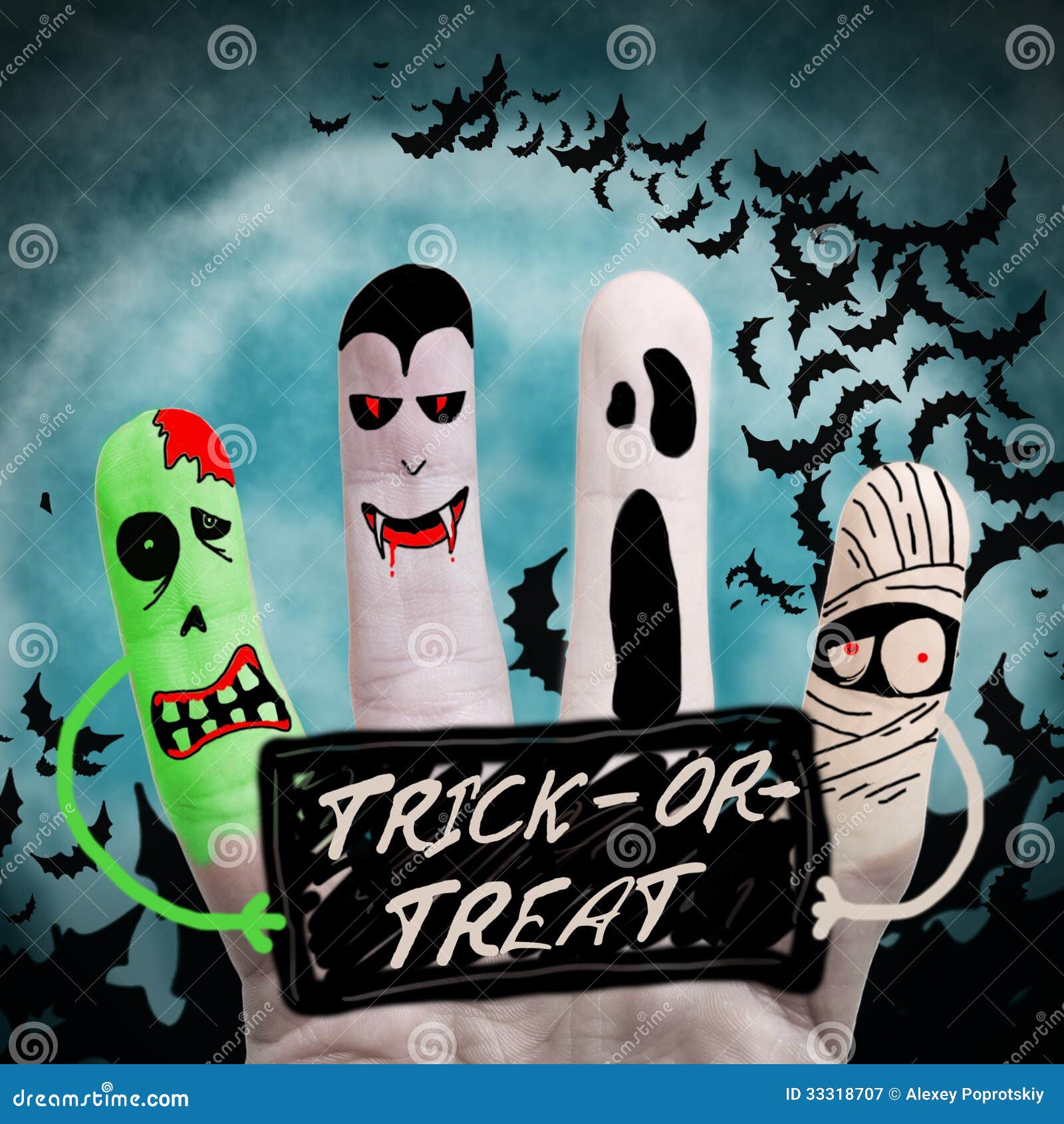 Mostri di Halloween immagine stock. Immagine di nero - 33318707