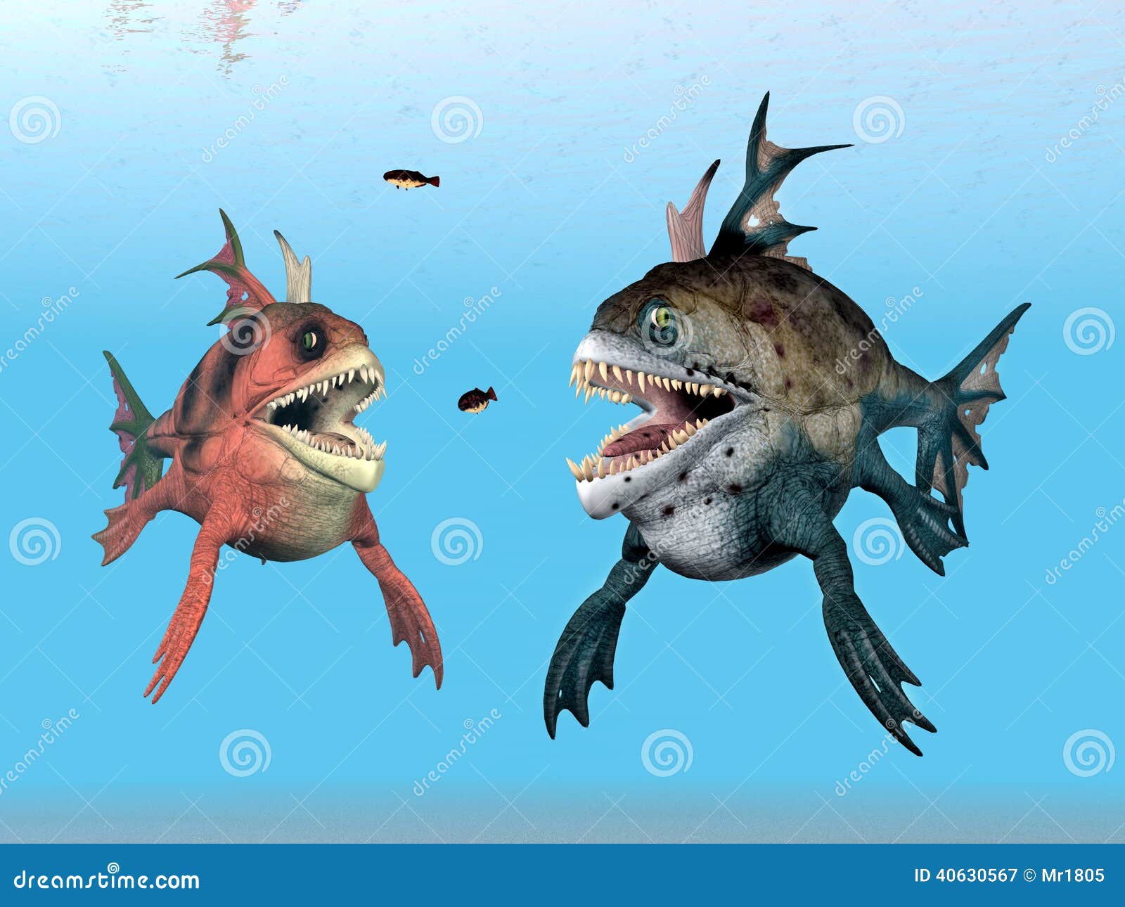 Mostri marini illustrazione di stock. Illustrazione di vita - 40630567