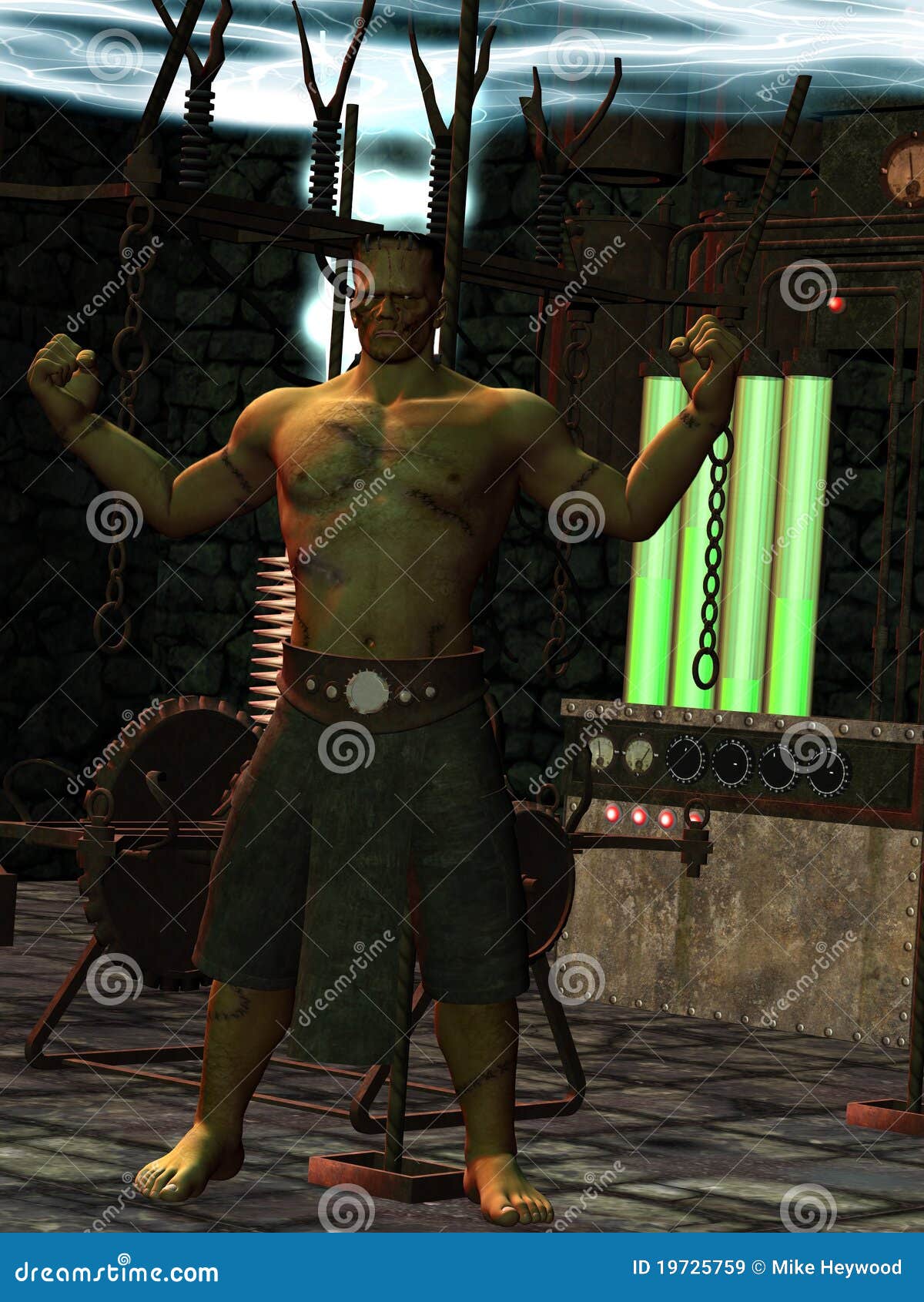 Mostro del Frankenstein illustrazione di stock. Illustrazione di arco ...