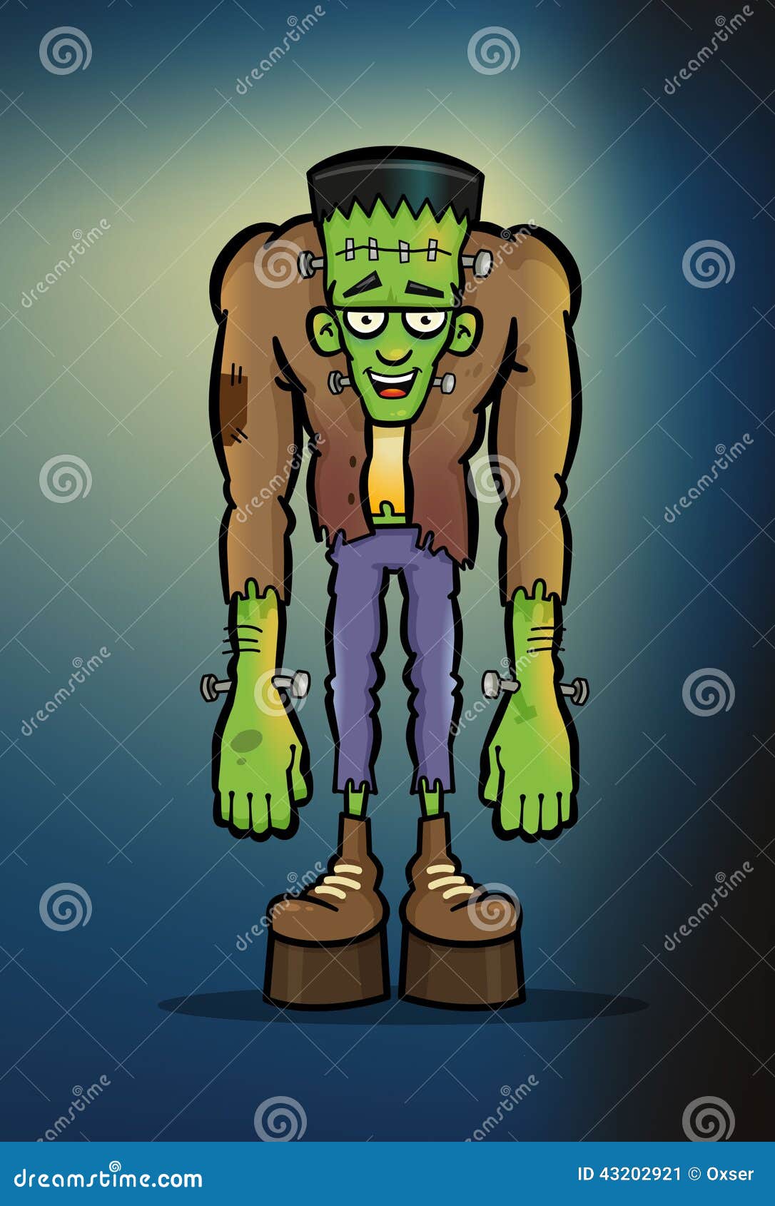 Mostro di Frankenstein illustrazione vettoriale. Illustrazione di ...