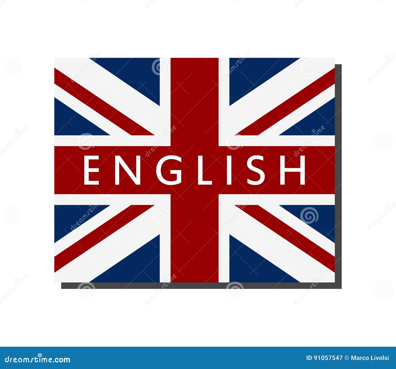 Mot anglais illustré illustration stock. Illustration du connaissance ...