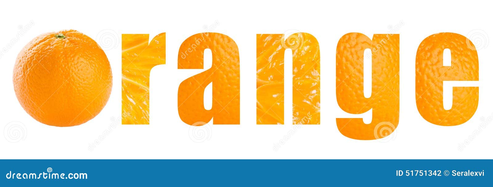 Mot orange photo stock. Image of sain, collage, couleur - 51751342