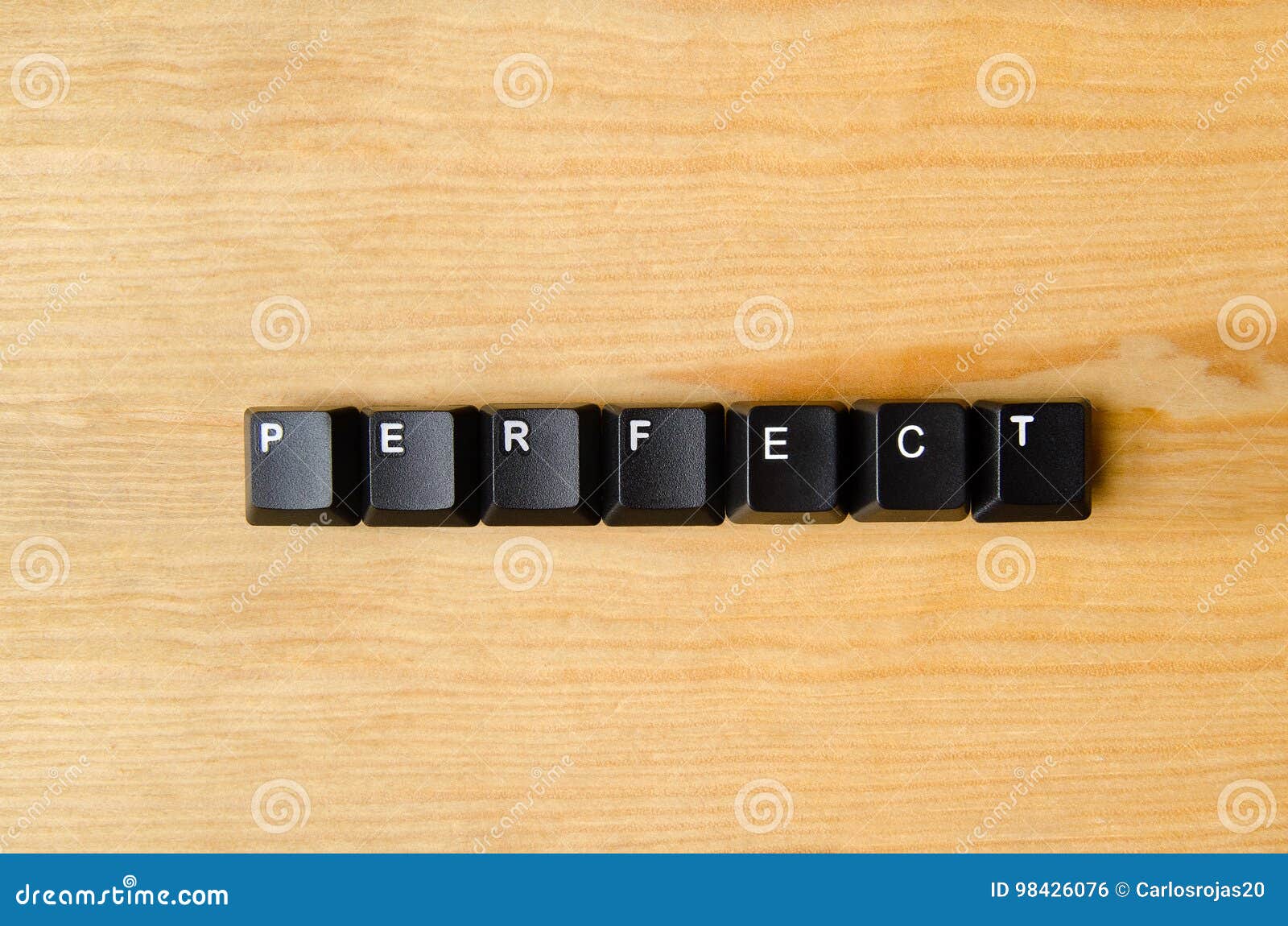 Mot parfait photo stock. Image du dessin, inspiration - 98426076