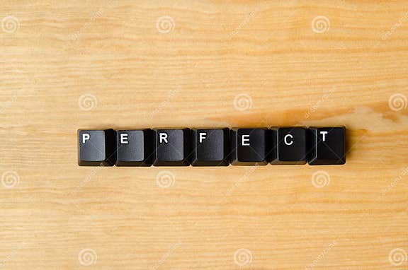 Mot parfait photo stock. Image du dessin, inspiration - 98426076