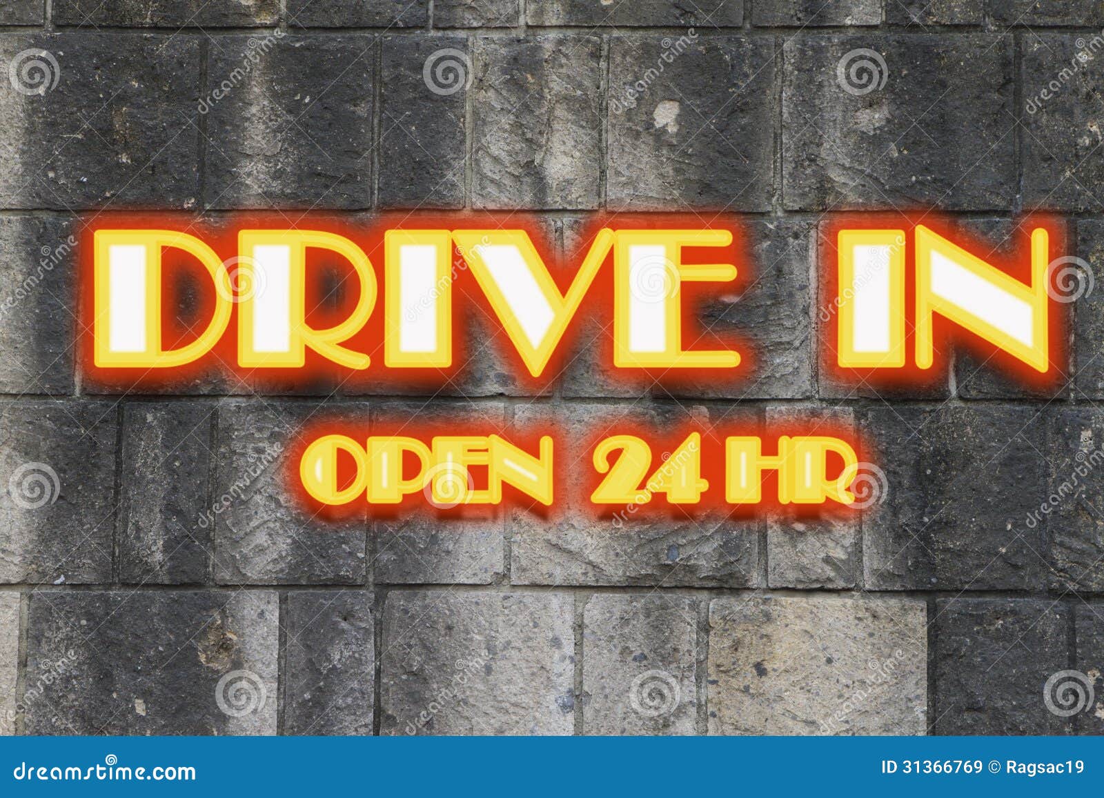 Motel Cottage Inn Light Sign. Stock Image - Image of nostalgic, shop ...