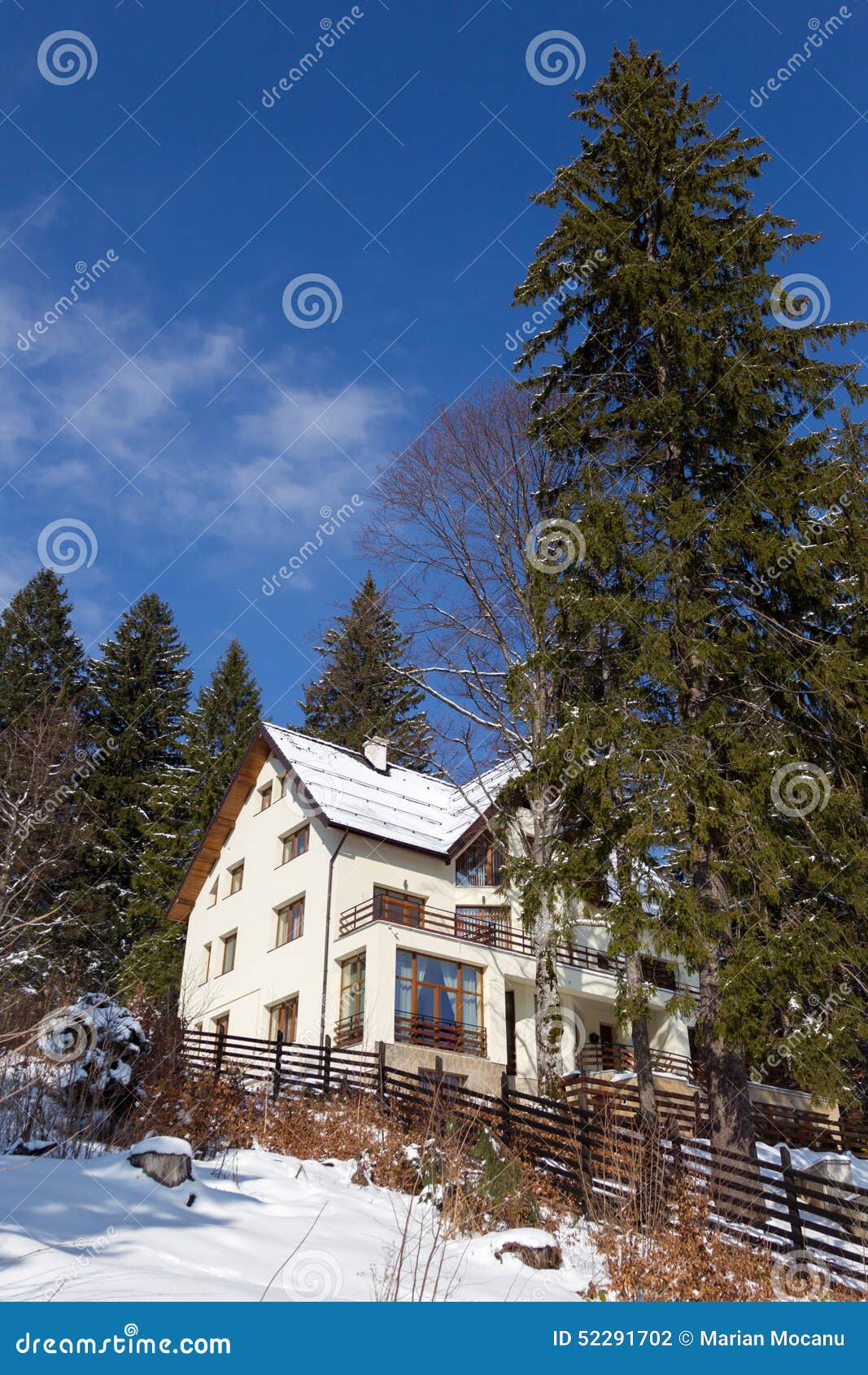 Motel in midle at forest stock photo. Image of holiday - 52291702