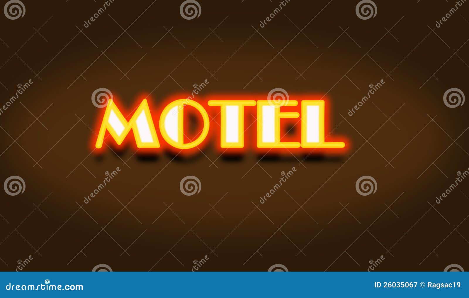 Motel neon light Sign stock image. Image of vintage, advertise - 26035067