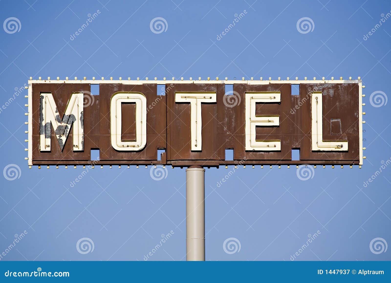 Motel sign stock image. Image of retro, copyspace, sign - 1447937