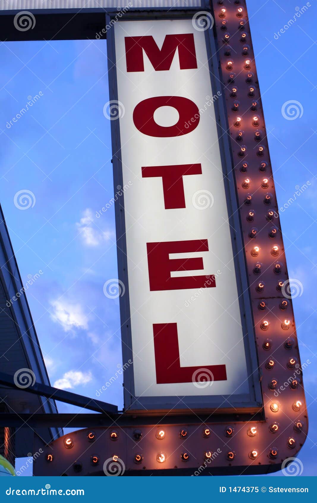 Motel Sign stock image. Image of accommodations, vacation - 1474375