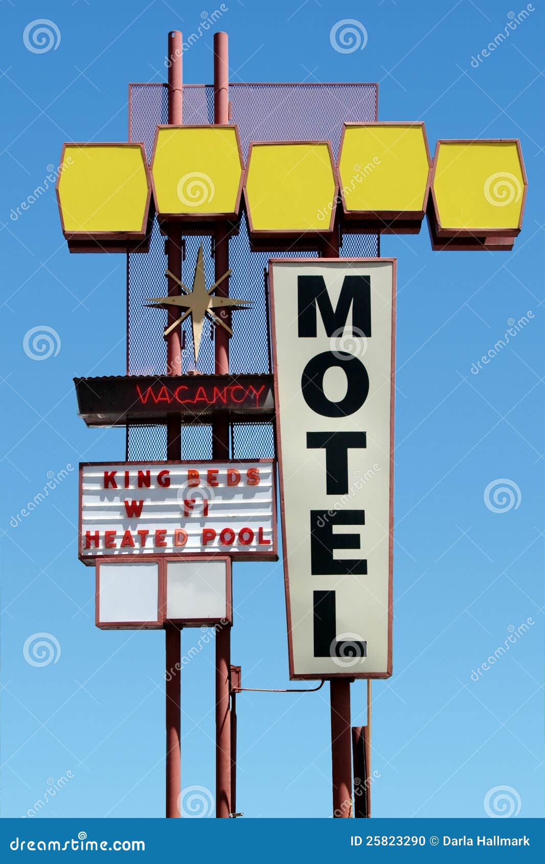 Motel Sign stock photo. Image of electric, nostalgia - 25823290