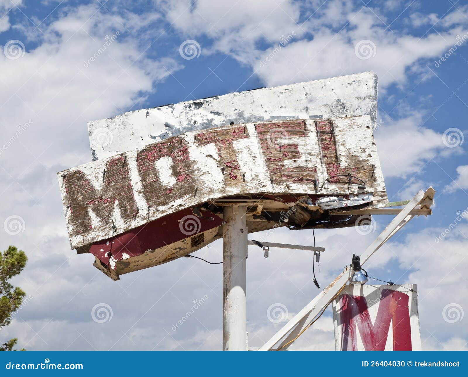 Motel Sign Ruin stock photo. Image of nostalgia, business - 26404030
