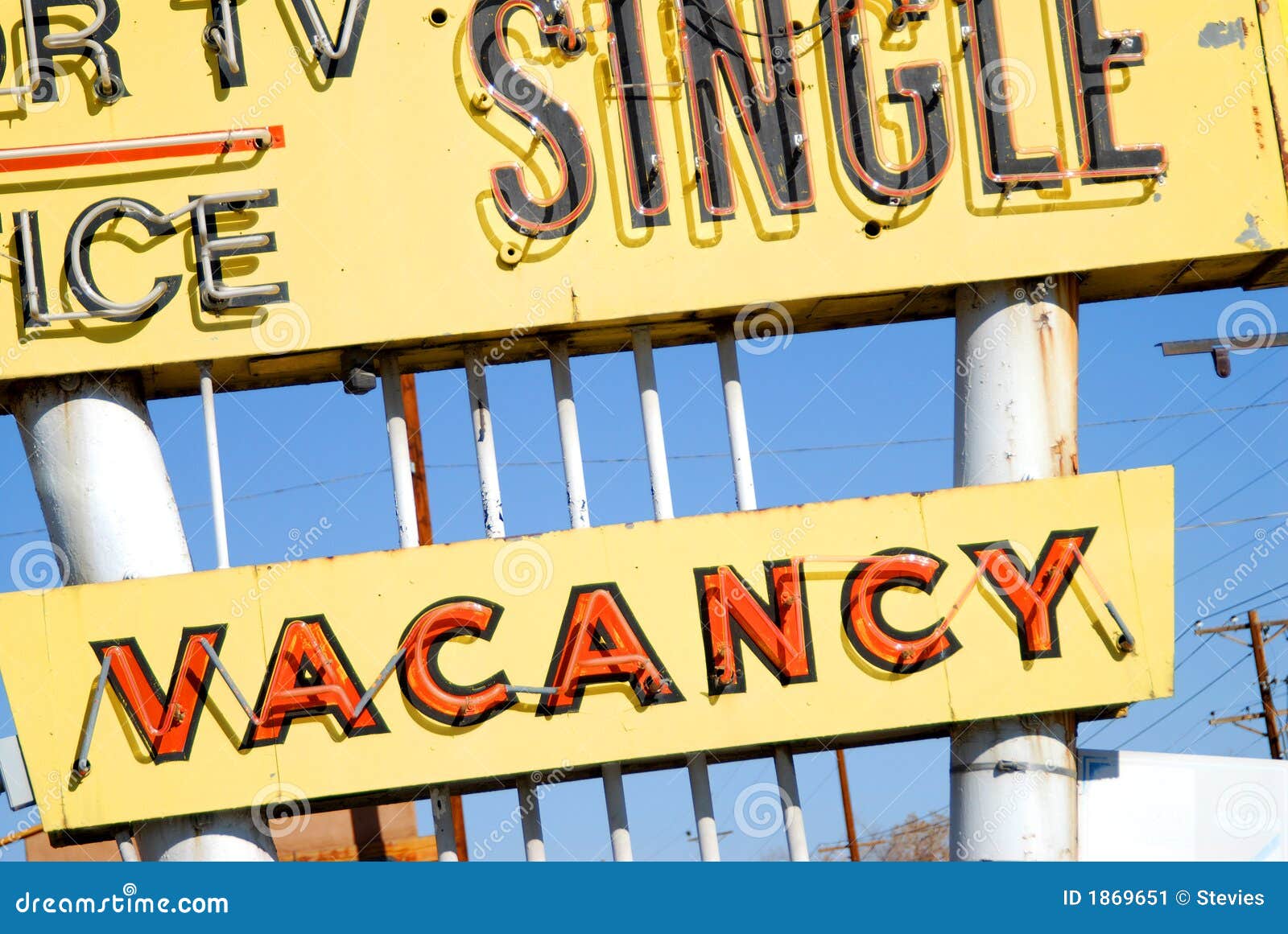 Motel Vacany Sign stock image. Image of empty, room, route - 1869651