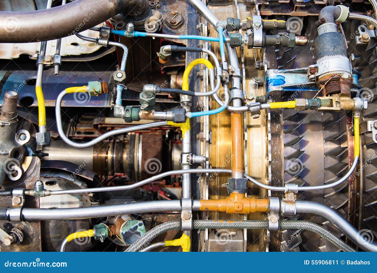 Moteur d'avion image stock. Image du industrie, chasseur - 55906811
