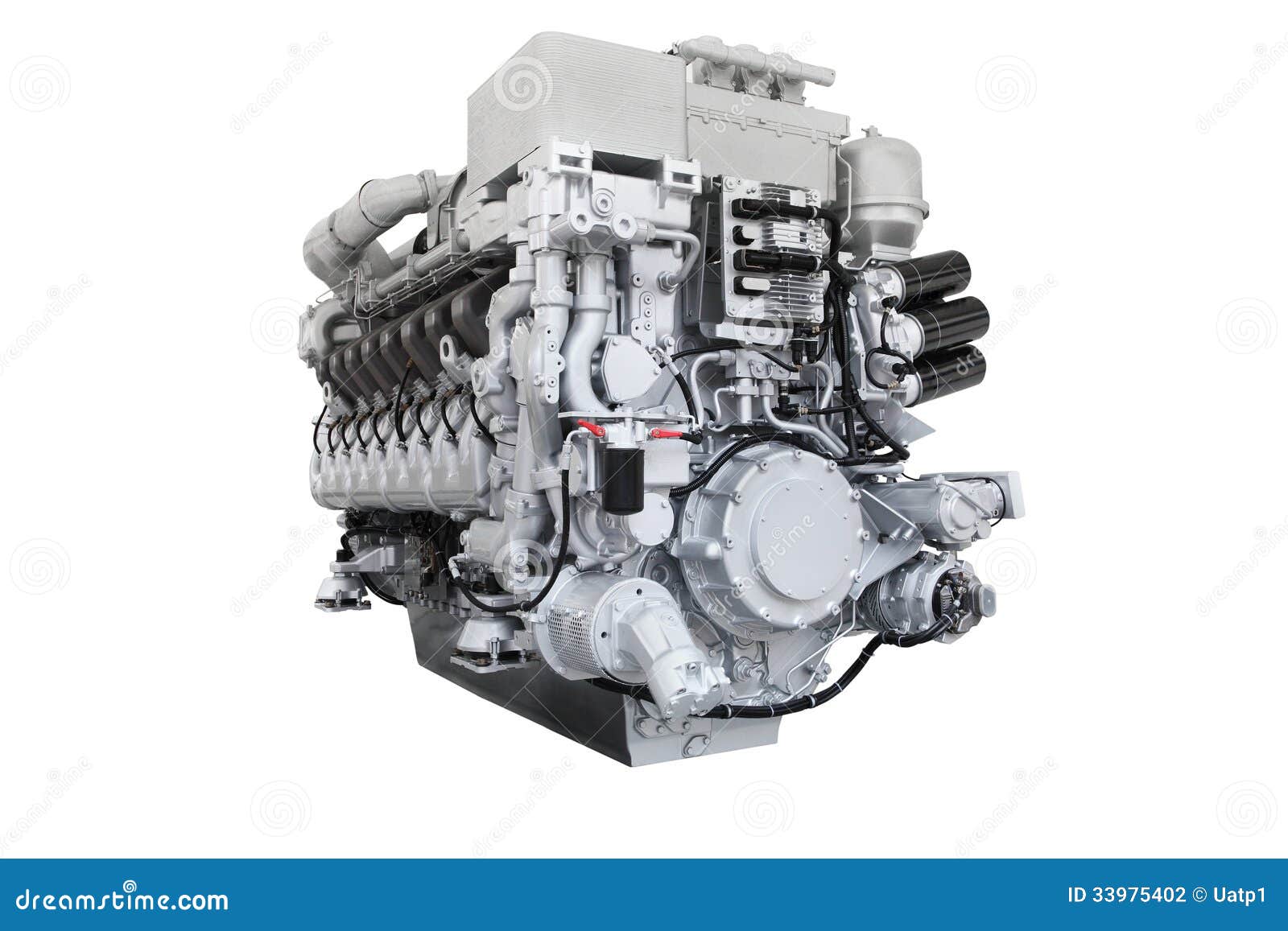 Moteur diesel de train photo stock. Image du machine - 33975402