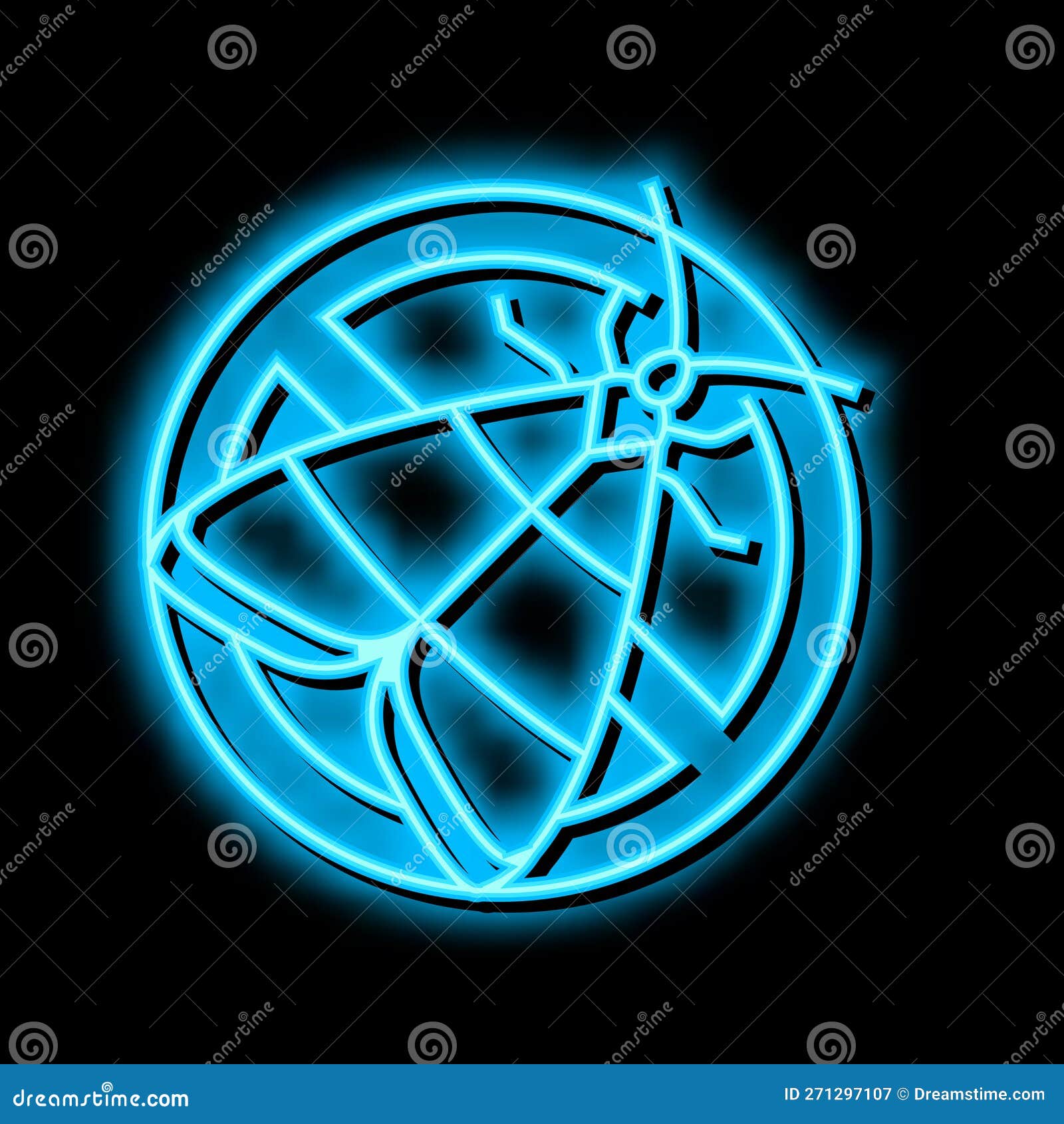 Moth Control Neon Glow Icon Illustration Stock Vector - Illustration of ...