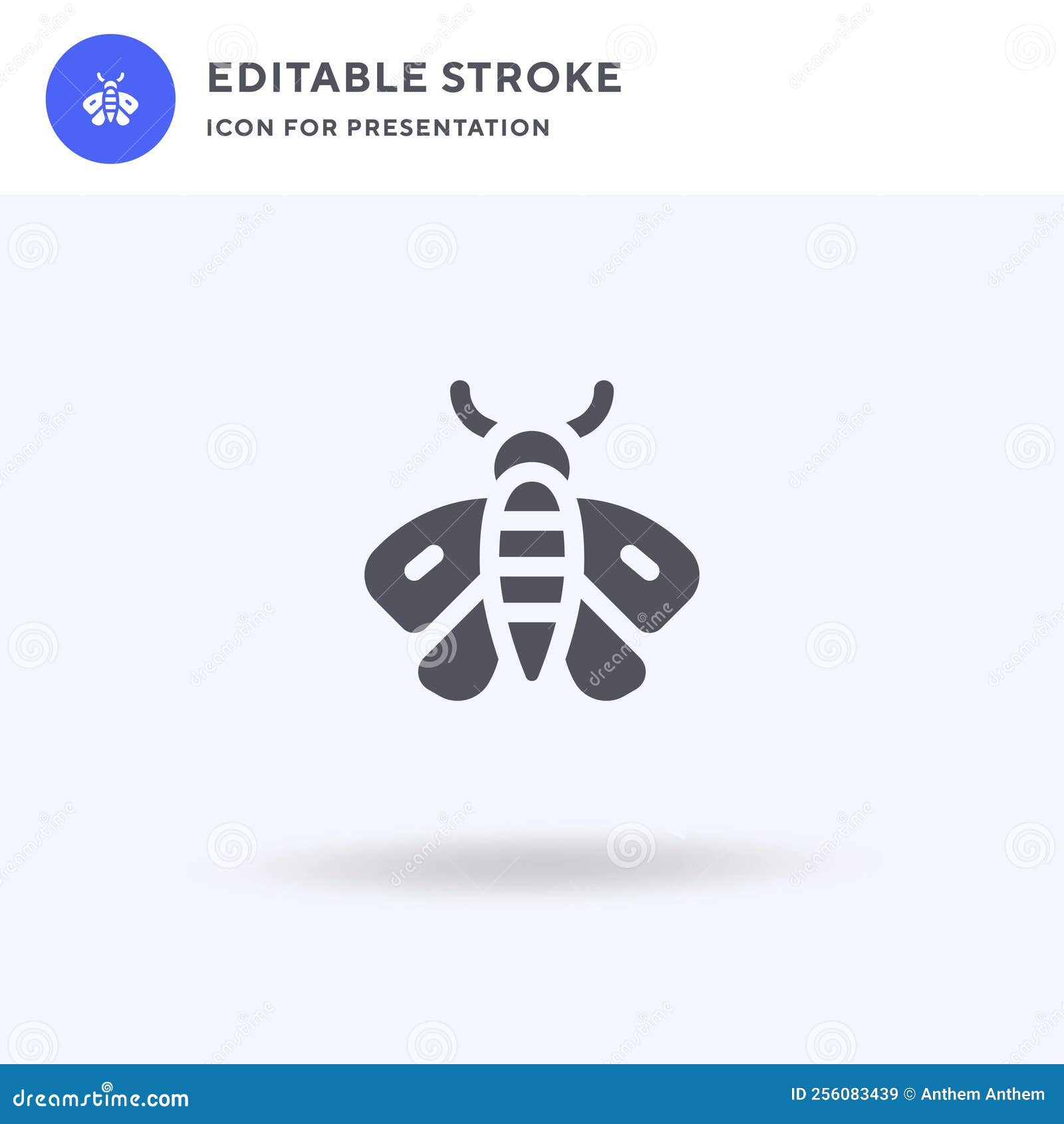 Moth Icon Vector, Filled Flat Sign, Solid Pictogram Isolated on White ...