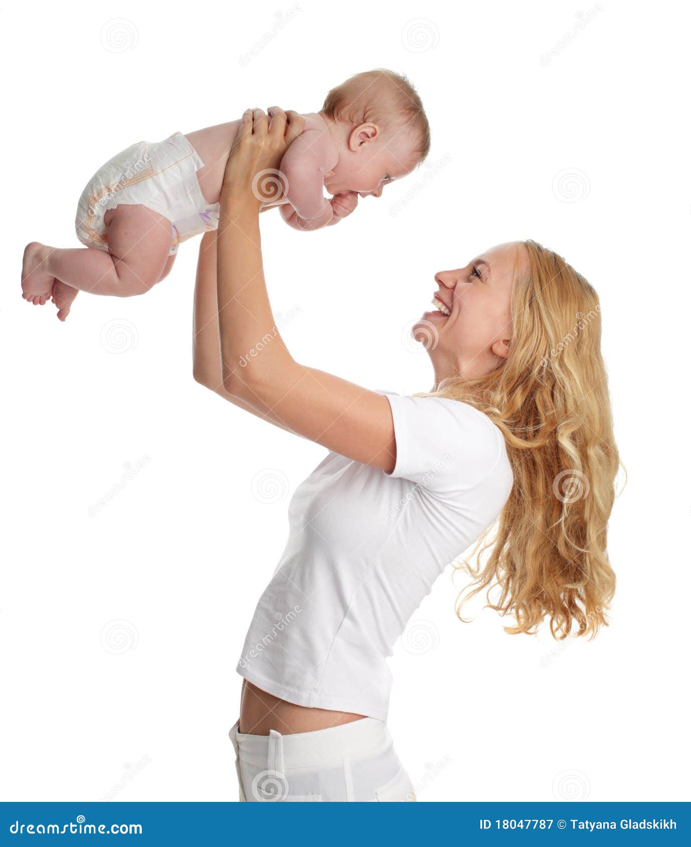 Mother with baby stock image. Image of newborn, female - 18047787