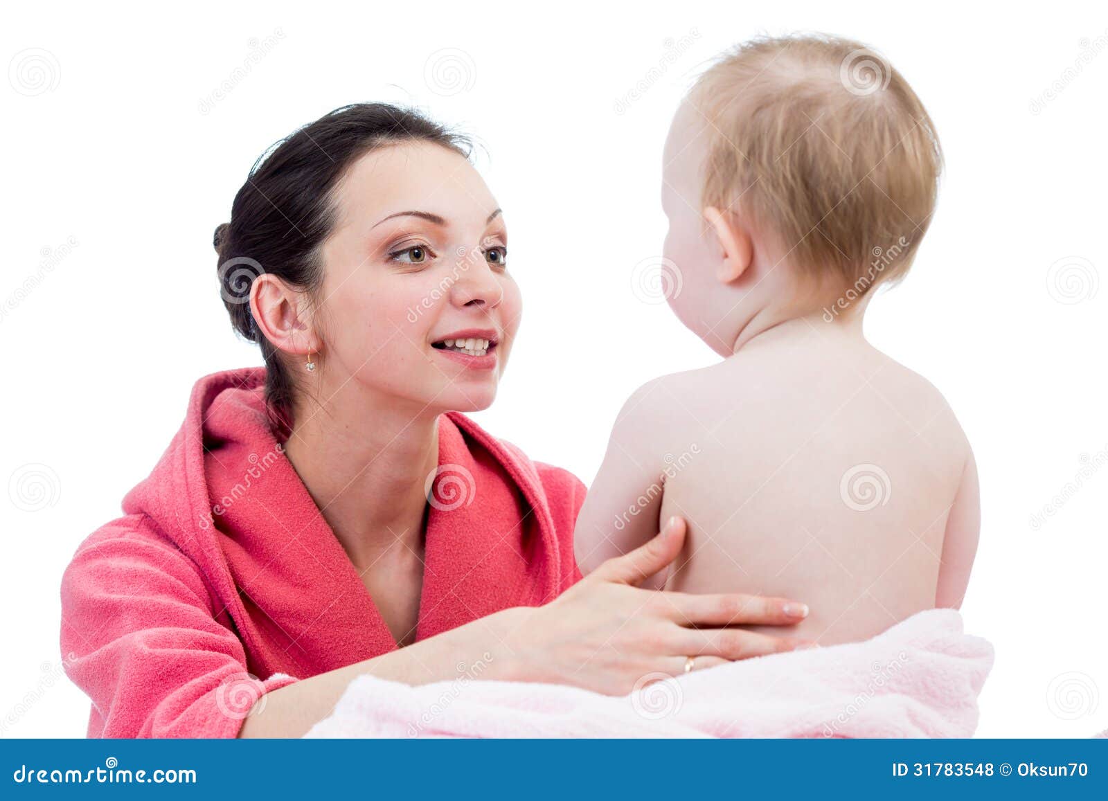 Mother and baby bathing stock photo. Image of mama, love - 31783548