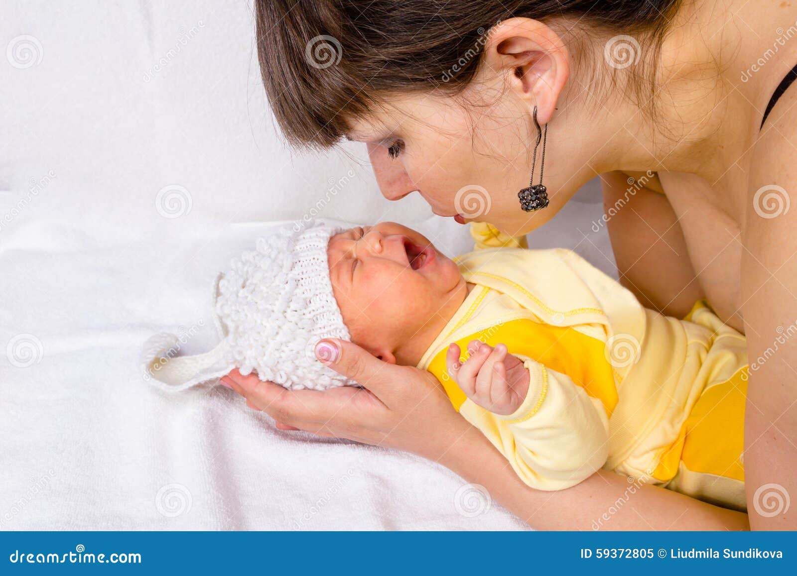 Mother and baby stock image. Image of offspring, happy - 59372805