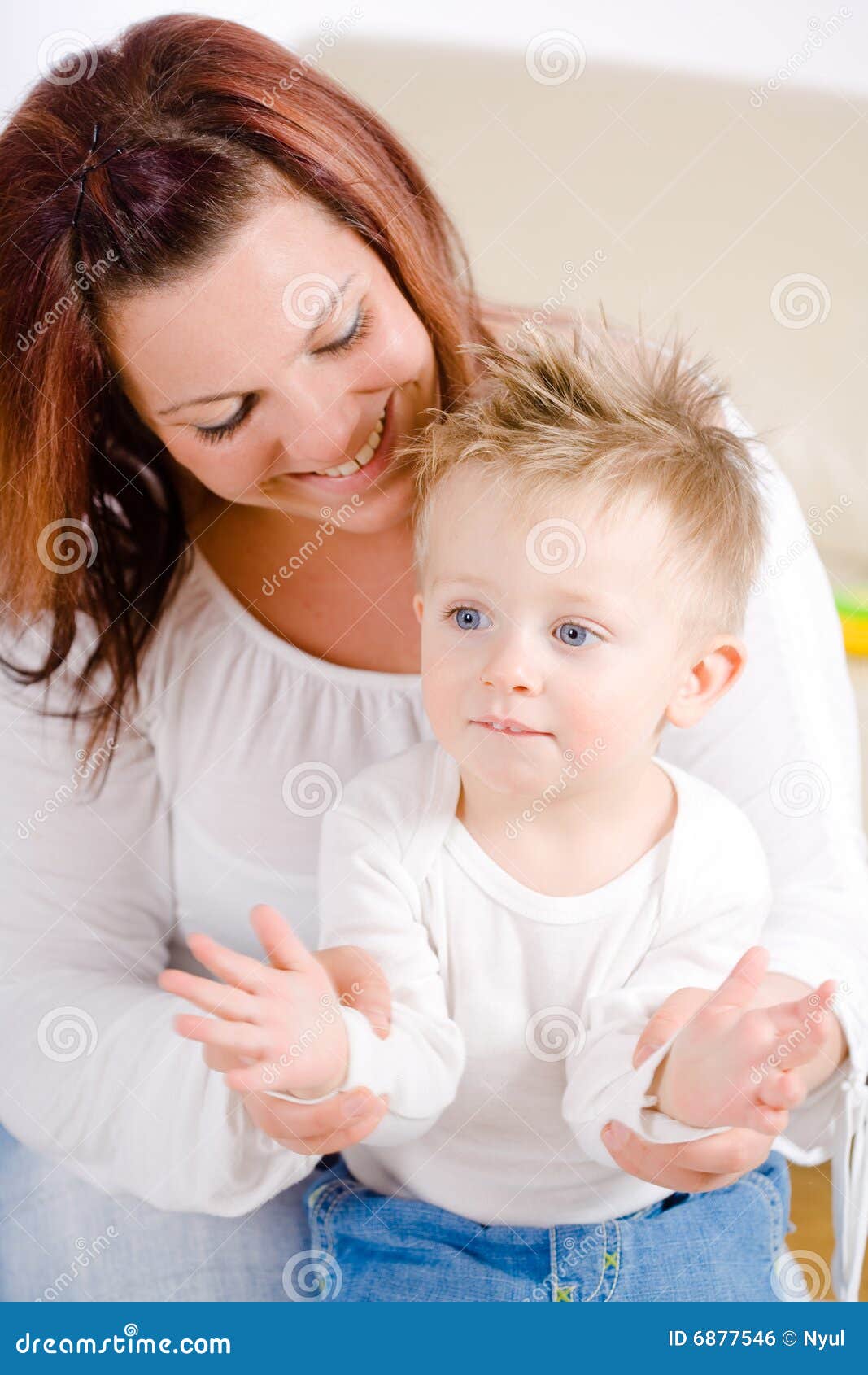 Mother and baby clapping stock photo. Image of babies - 6877546
