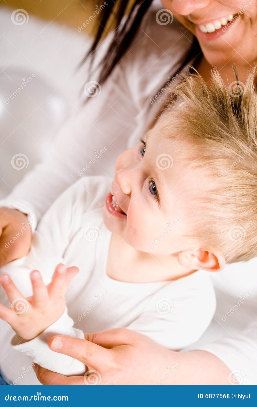 Mother and baby clapping stock photo. Image of adult, friendly - 6877568