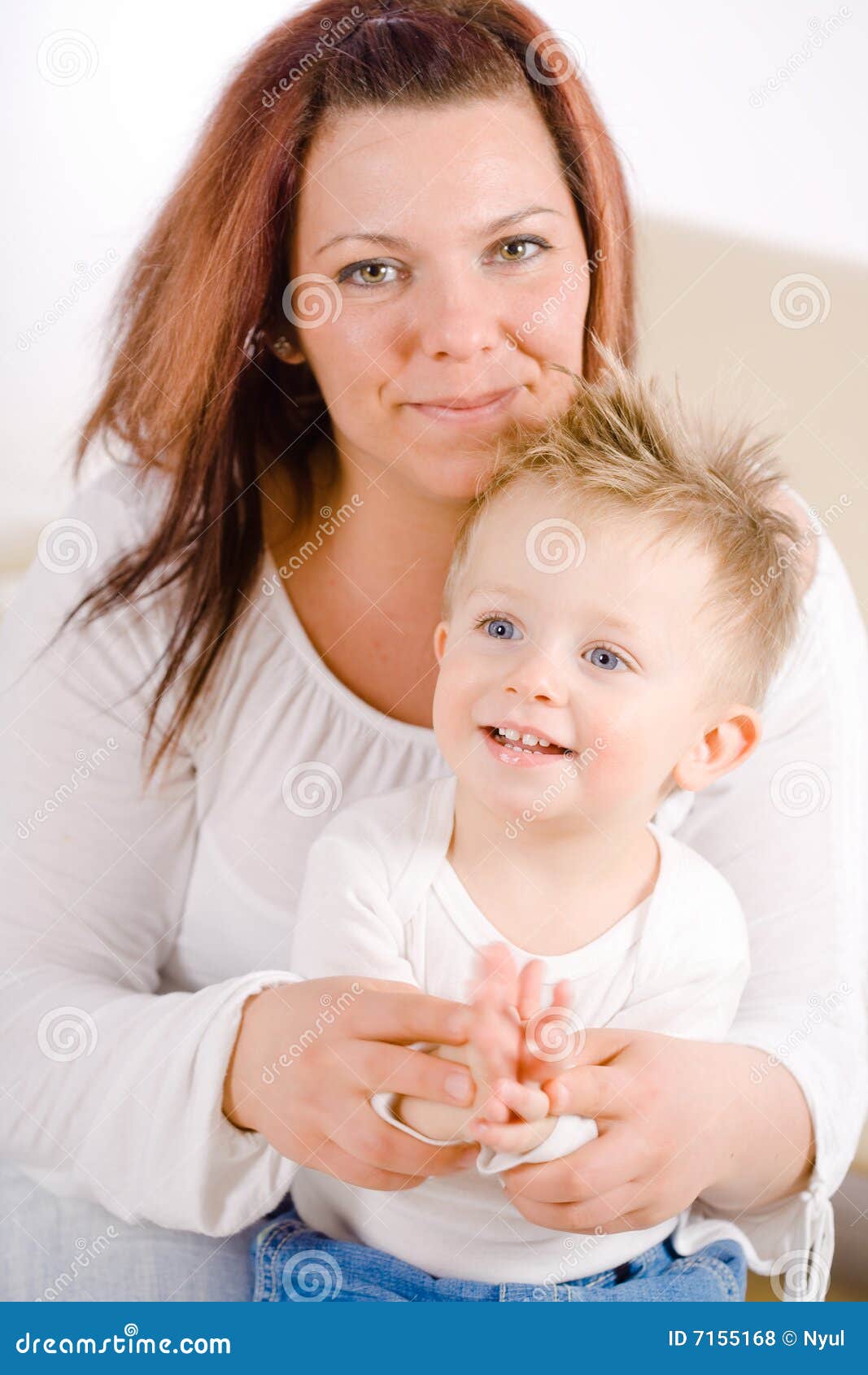 Mother and baby clapping stock photo. Image of happy, carefree - 7155168