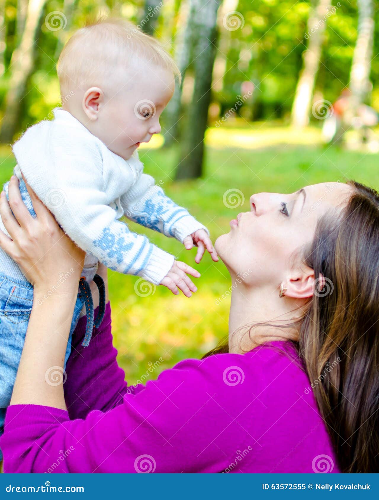 Mother and baby fun stock image. Image of cheerful, childhood - 63572555