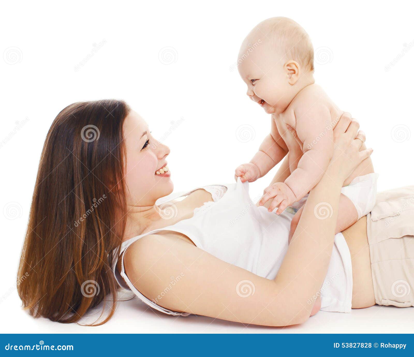 Mother and baby having fun stock photo. Image of family - 53827828