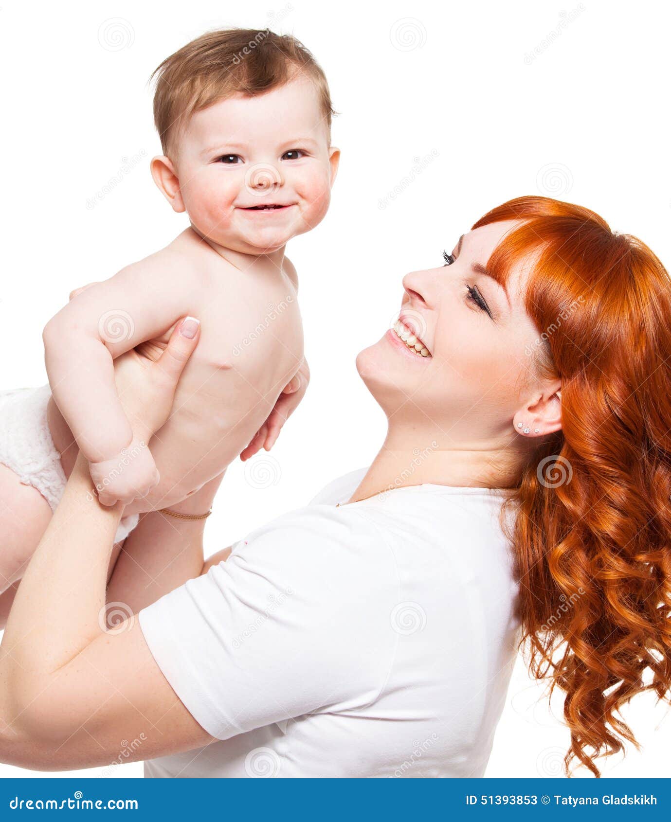 Mother with baby stock image. Image of family, studio - 51393853