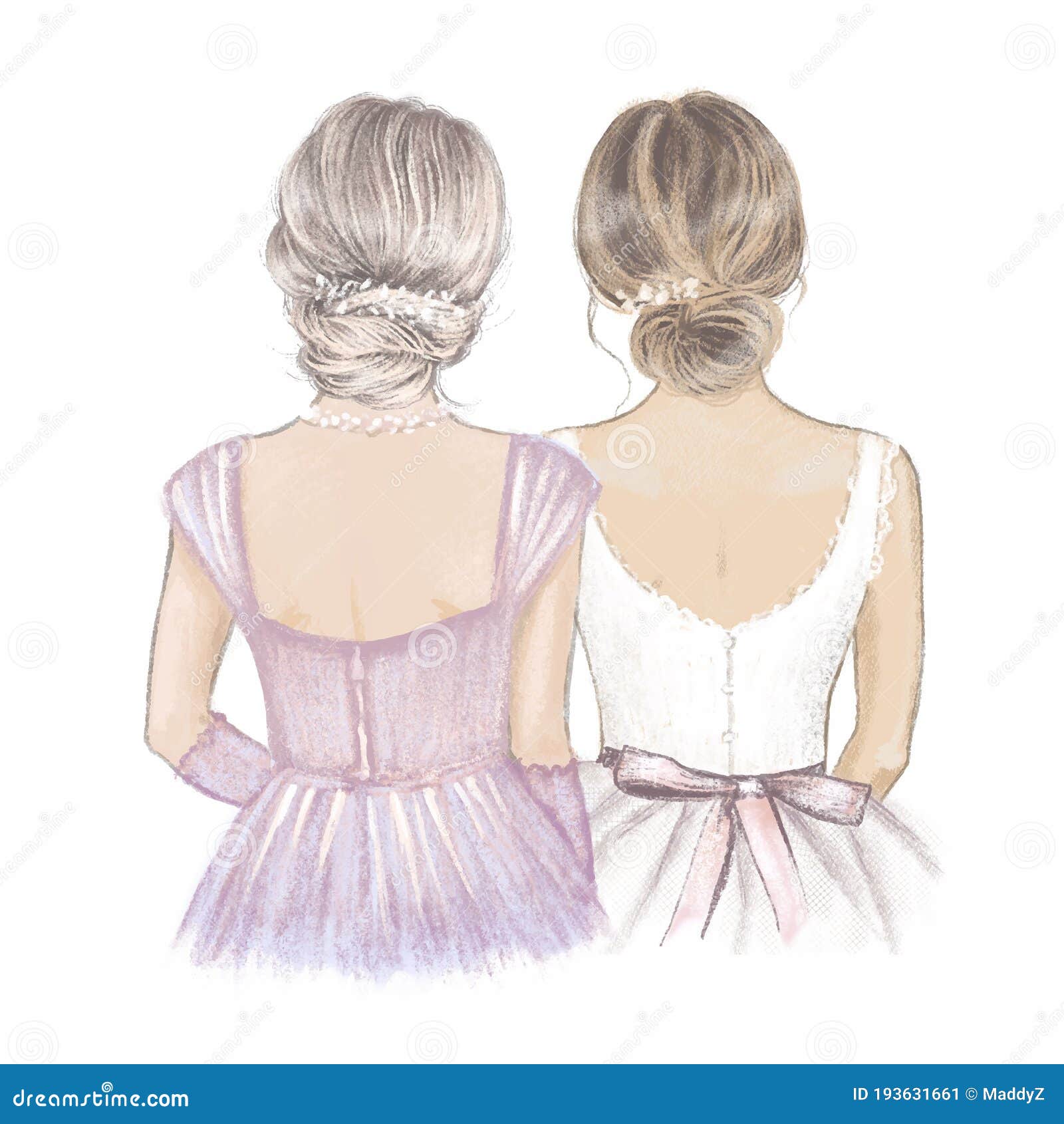 Mother of the Bride. Hand Drawn Illustration Stock Vector ...