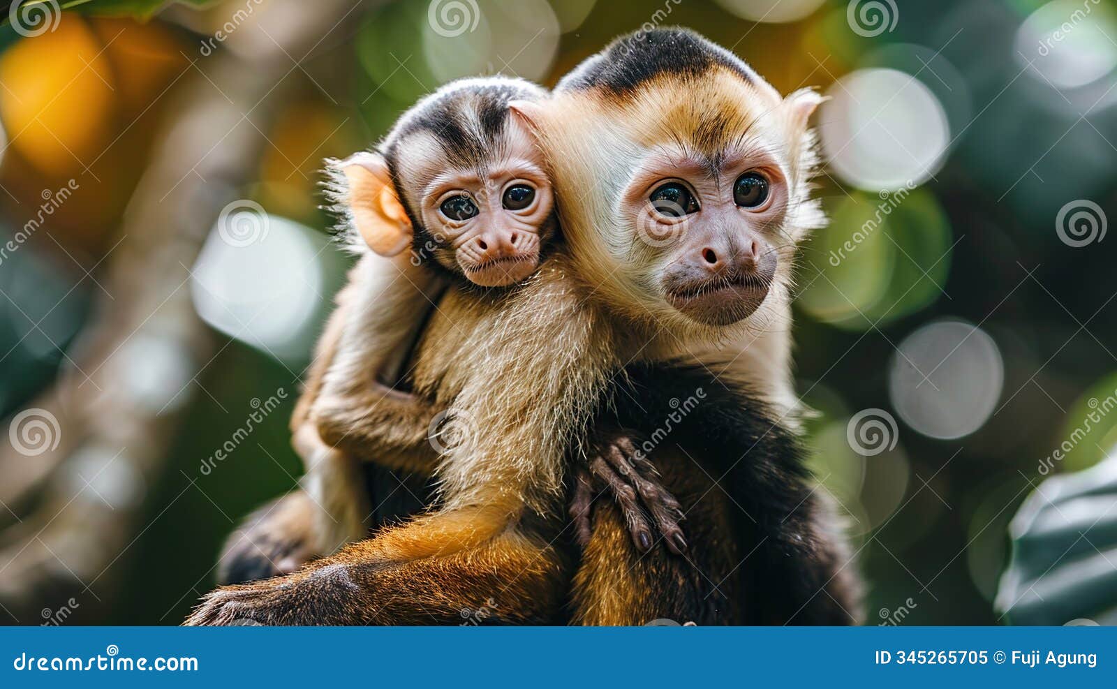 Baby Capuchin Monkey Face Sticker On Isolated Tansparent Background ...