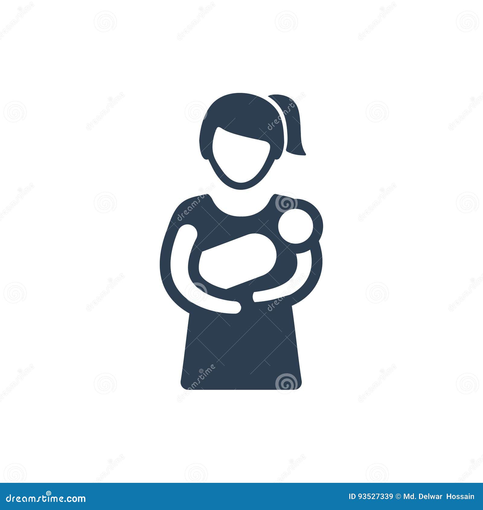 Mother Care Icon stock vector. Illustration of icon, woman - 93527339