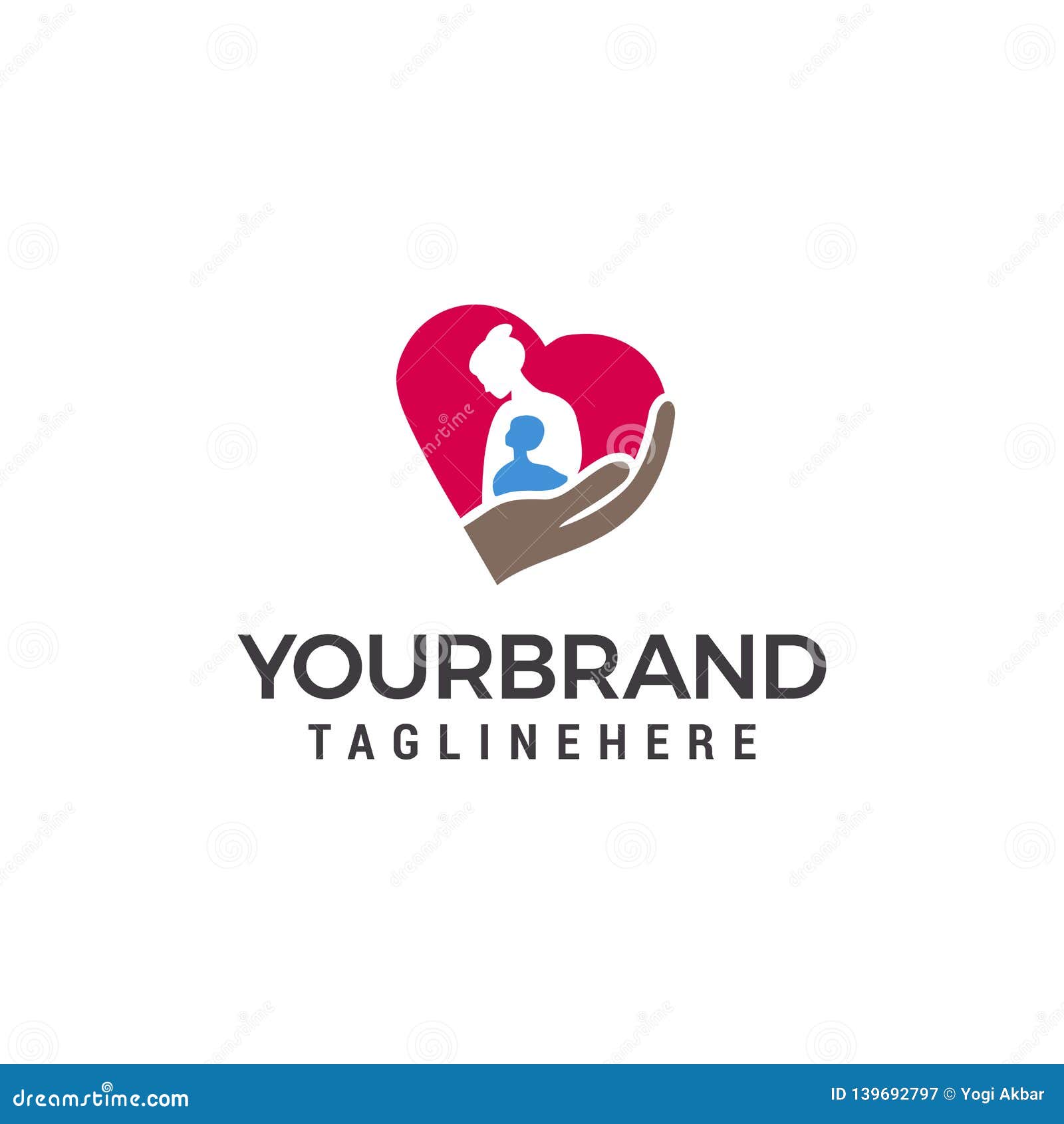 Mother and Child. Logo Designs Template Stock Vector - Illustration of ...