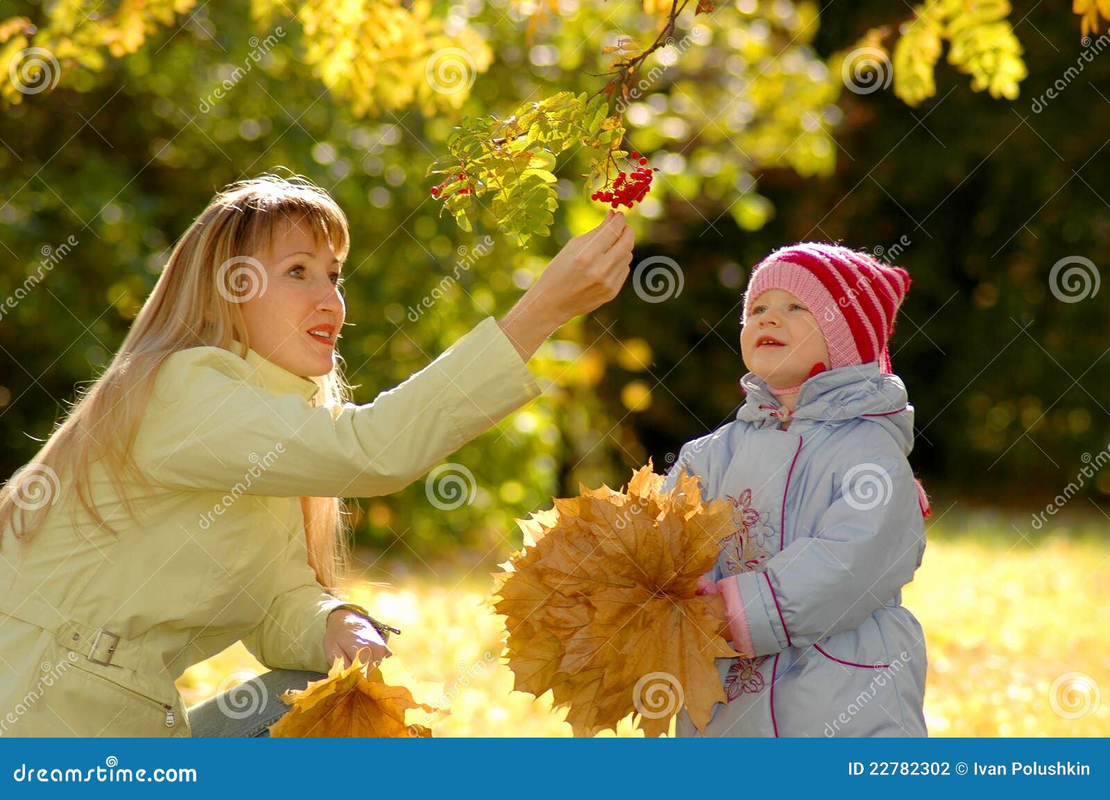 Mother with child in park stock photo. Image of cheerful - 22782302