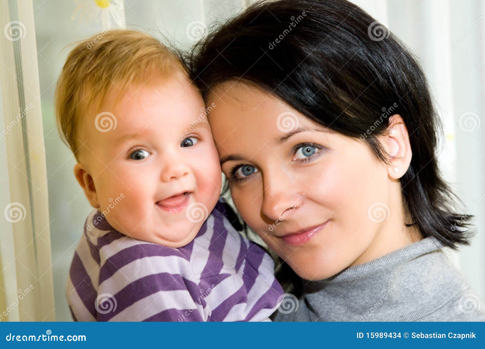 Mother and child portrait stock photo. Image of family - 15989434