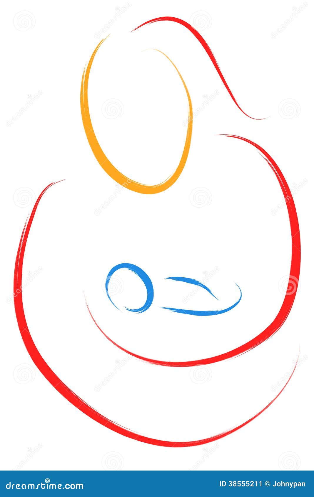 Mother with child stock illustration. Illustration of parent - 38555211
