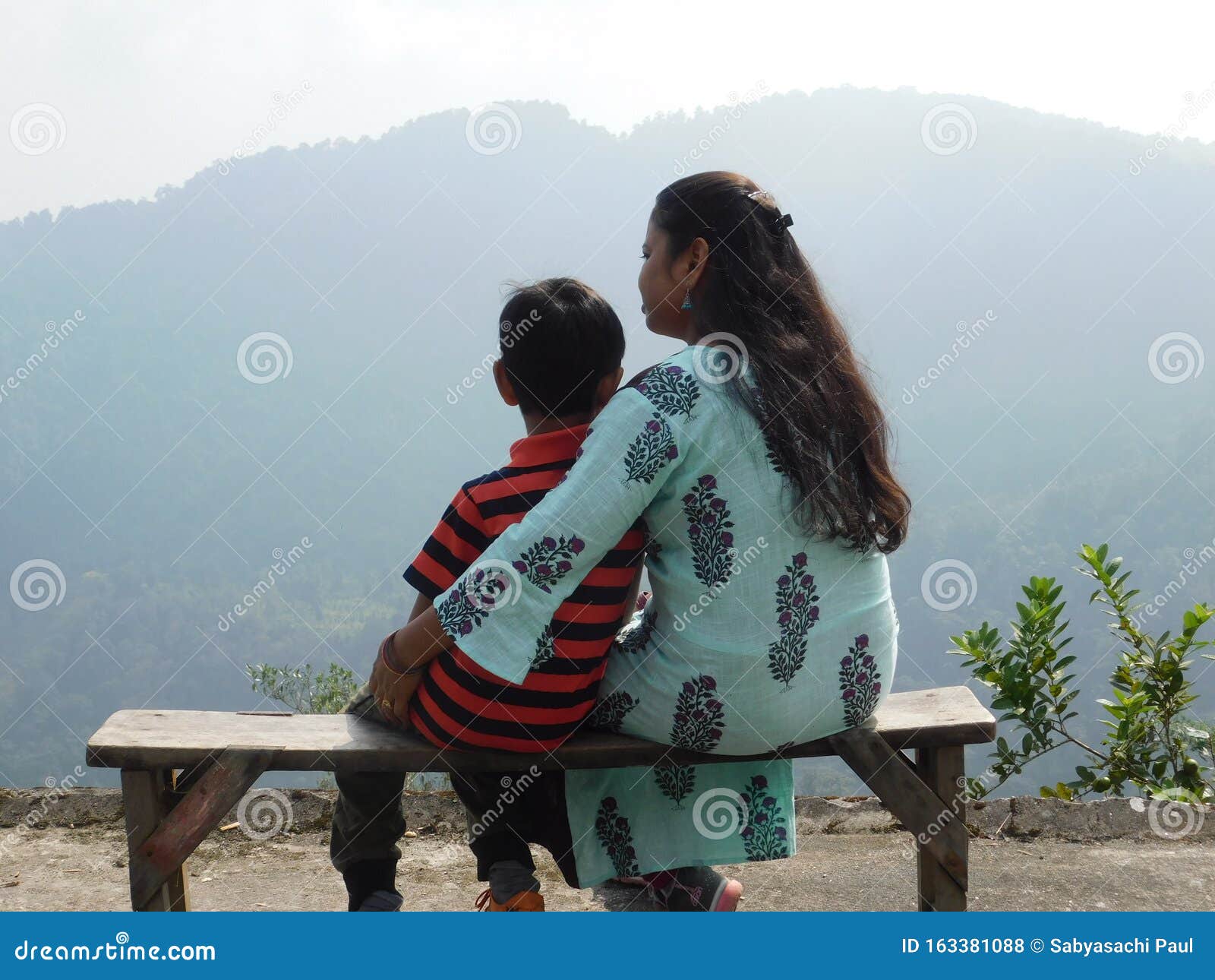 Mother and Child Soak into Nature Editorial Stock Photo - Image of ...
