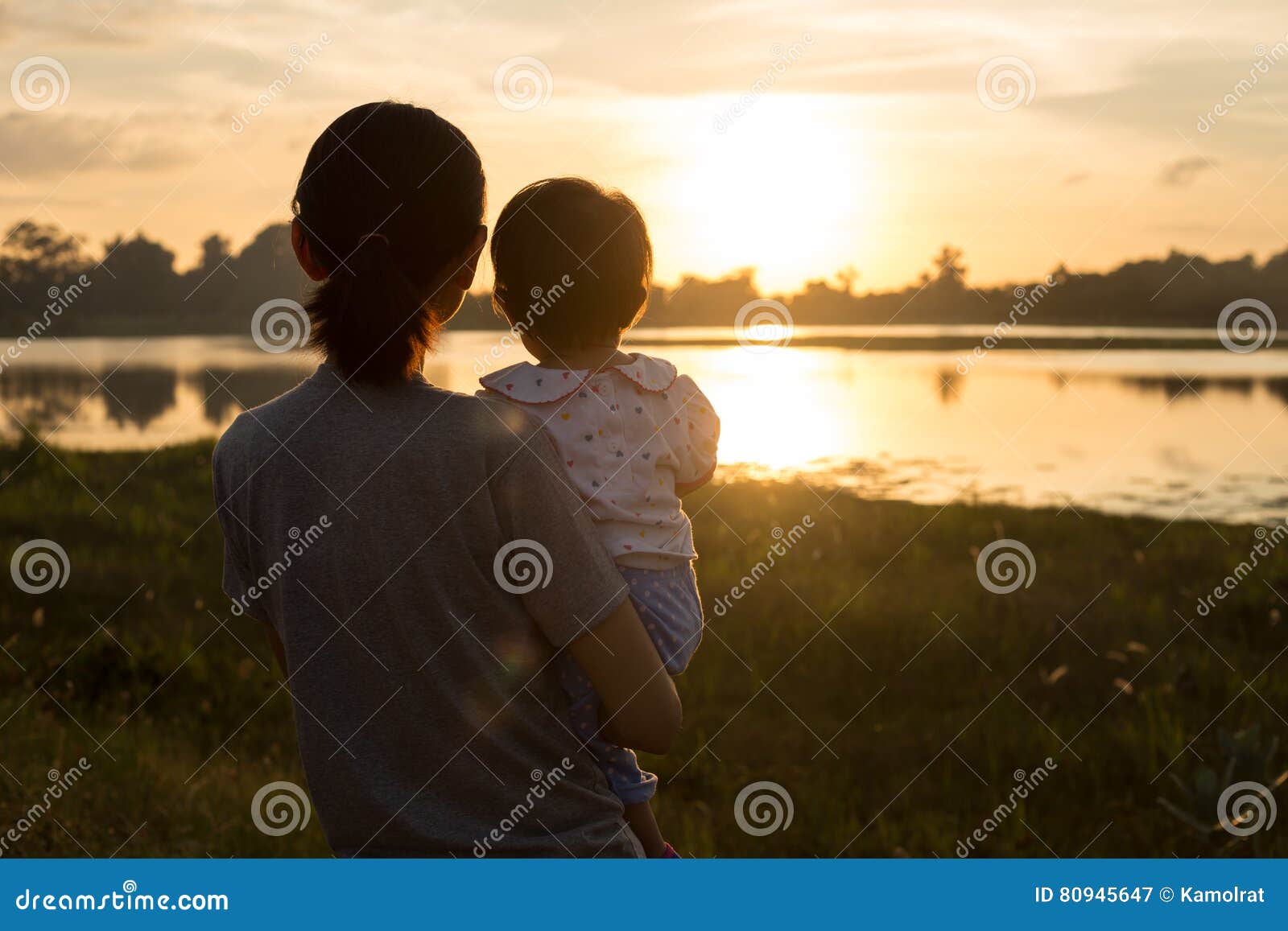 Mother and child on sunset editorial photography. Image of family ...