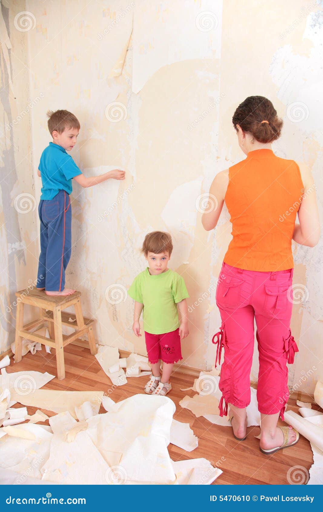 Children Remove Plastic Garbage And Put It In A Biodegradable Garbage ...