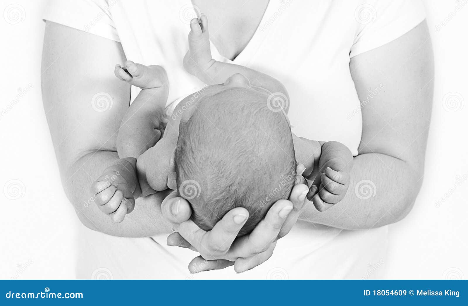 Mother Cradling Newborn Baby Stock Image - Image of holding, mother ...