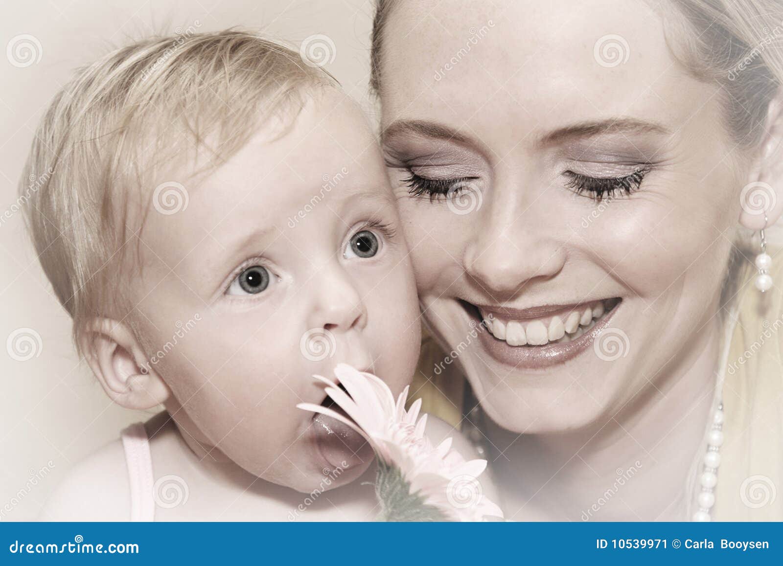 Mother And Daughter Stock Image Image Of Portrait Blond 10539971